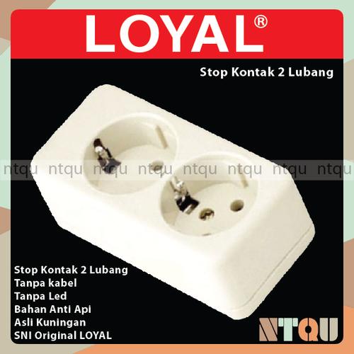 Jual LOYAL Stop Kontak 2 Lubang Arde LOYAL LY-902 SNI Outbow - Kab. Tangerang - NTQU | Tokopedia