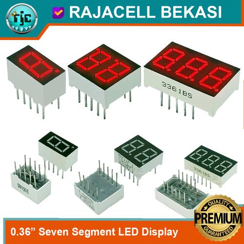 Jual Seven Segment Display 0.36" 1 2 3 Digit 7-Segment LED Digital Tube ...