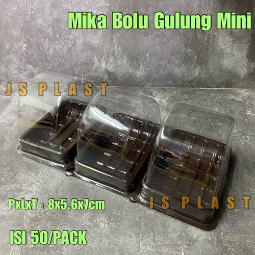 Jual (ISI 50SET) Mika Bolu Gulung Mini / Tray Roll Cake Mini - Tray Kue ...