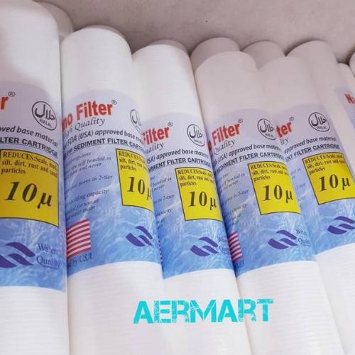 Jual Nano Filter 10 inch 10 Mikron - Catridge Sedimen Spun Filter ...