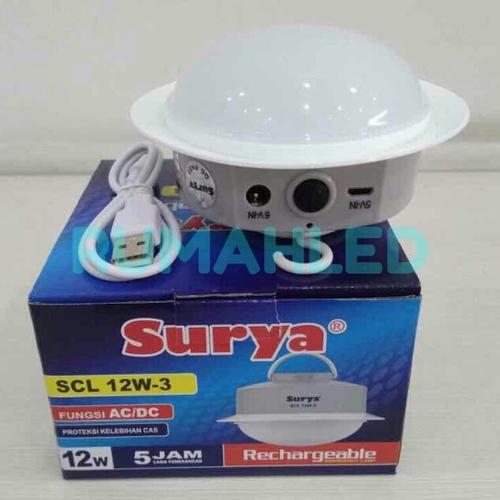 Jual LED Emergency Rechargeable SURYA SCL 12w Model Lentera Camping ...