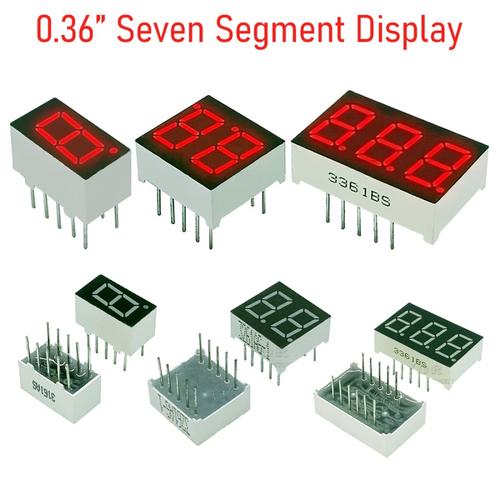 Jual Seven Segment Display 0.36" 1 2 3 Digit 7-Segment LED Digital Tube ...