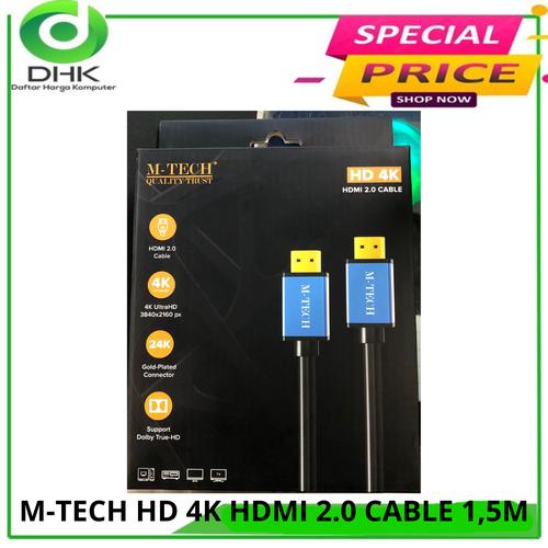 Jual M-TECH HD 4K HDMI 2.0 CABLE 1.5M - Jakarta Pusat - Daftar Harga ...