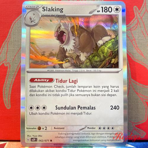 Jual Pokemon Mara Bahaya Salju SV2P - 062 Slaking ( Holo ) - Jakarta Utara - ReyToys | Tokopedia