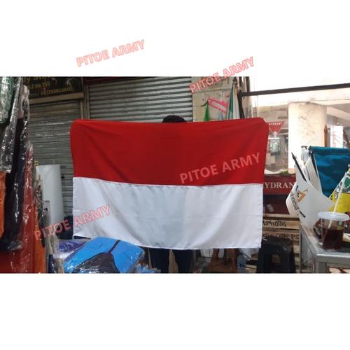Jual Bendera Kantor Merah Putih Satin Tebal 180 cm x 120 cm - Kota ...