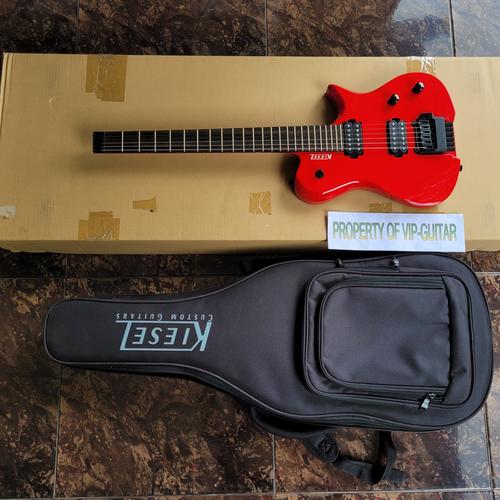 Jual kiesel guitar headless custom shop made in usa ferrari red - Kota ...