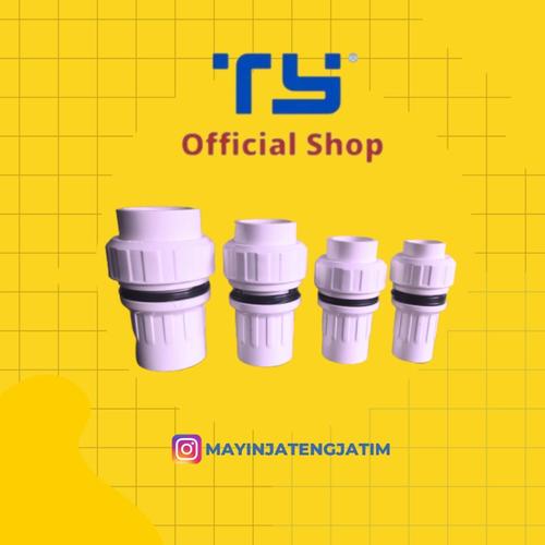Jual TY Back Nut Union / Bulkhead Fitting Vault Ring Pipa Pipe U – PVC ...