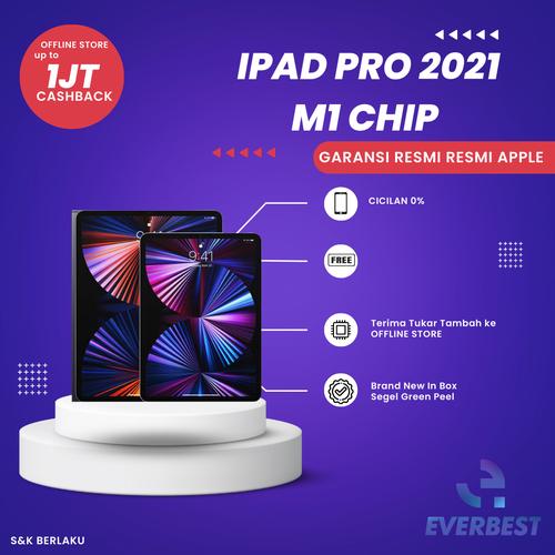 Jual IPAD PRO 2021 M1 CHIPSET RESMI INDONESIA ( IBOX) - 12.9 INCH, 256 ...
