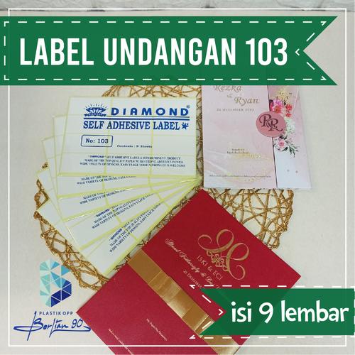 Promo LABEL UNDANGAN 103 / STICKER UNTUK NAMA UNDANGAN (ISI 25 PACK/1 ...