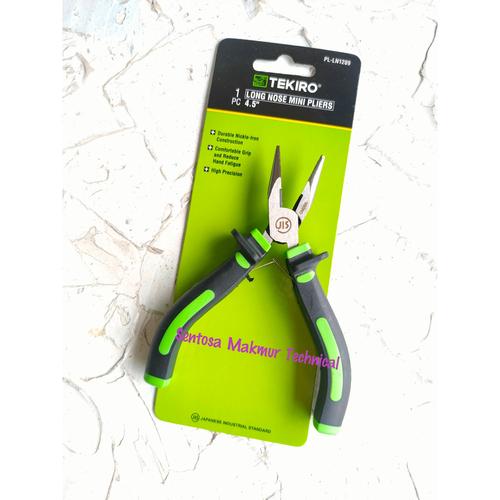 Jual TEKIRO 4.5" Tang Lancip Runcing Buaya Long Nose Mini Pliers 4.5 ...