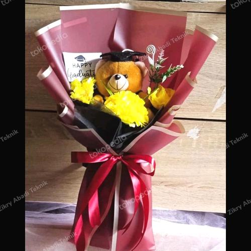 Jual Bouquet Wisuda / Bouquet Bunga Wisuda / Bucket Wisuda / Hadiah ...