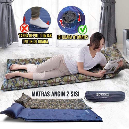 Jual Matras Angin Kasur Tiup Matras Camping Outdoor Sleeping Pad - Army ...