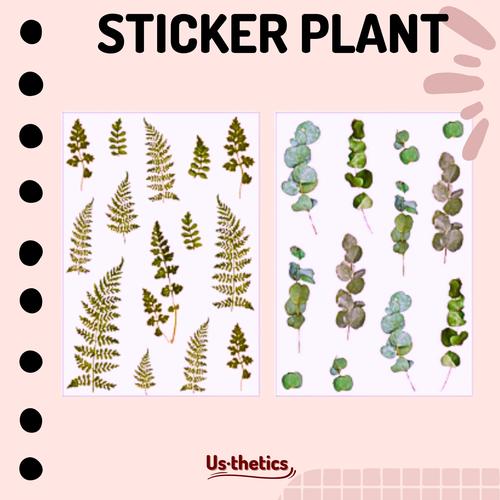 Jual Sticker Pack Aesthetic Tanaman Daun Bunga Transparan |plant ...