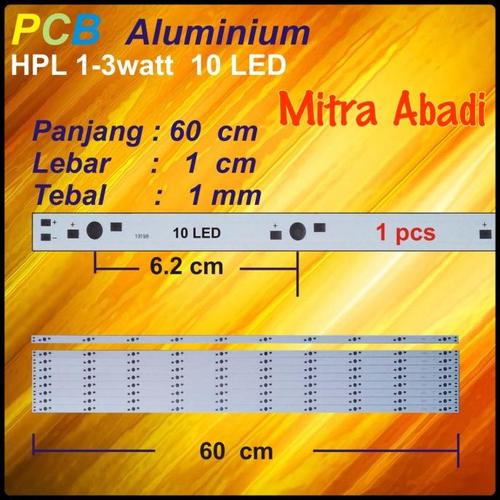 Jual Long Aluminium PCB HPL 10 Watt/Papan PCB Aluminium HPL 10 Watt 60 ...