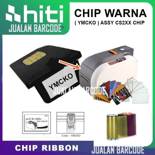 Jual CHIP RESIN RIBBON BLACK HITAM & YMCKO HITI CS-2 SERIES CS200E CS200 - CHIP WARNA - Jakarta ...