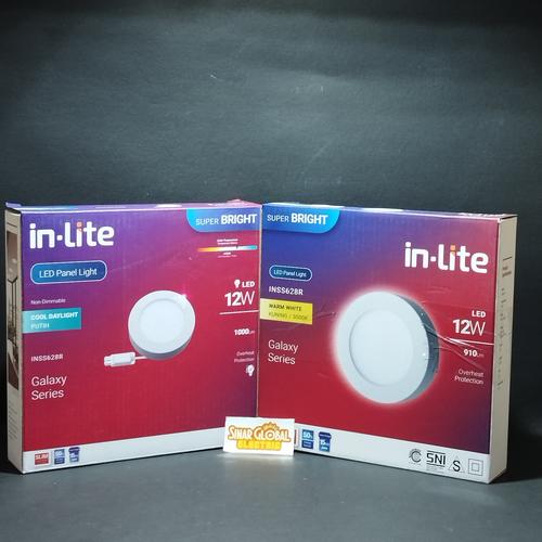 Jual Lampu led downlight OB inlite INSS628R 12 Watt bulat - Putih - Kab ...