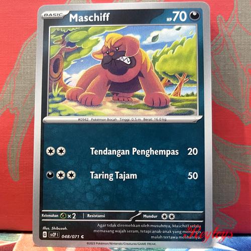 Jual Pokemon Mara Bahaya Salju SV2P - 048 Maschiff - Jakarta Utara - ReyToys | Tokopedia