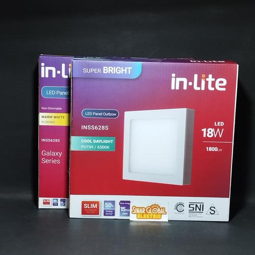 Jual Lampu led downlight OB inlite INSS628S 18 Watt kotak - Putih - Kab ...