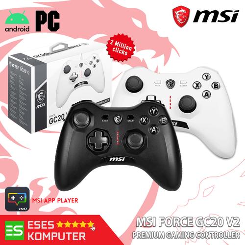 Jual Gamepad MSI FORCE GC20 V2 | Gaming Joystick Controller - Hitam - Kota Tasikmalaya - ESES ...