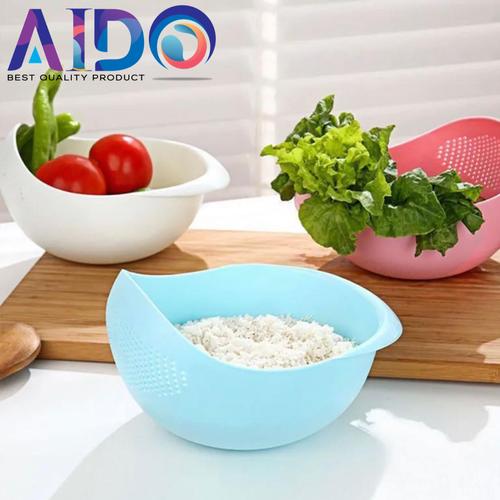 Jual BASKOM CUCI BERAS BUAH DAN SAYURAN Wadah waskom Cuci Beras & Buah ...