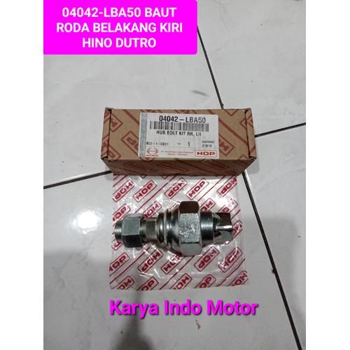 Jual WHEEL HUB BOLT BAUT RODA BELAKANG KIRI HINO DUTRO 130 04042-LBA50 ...