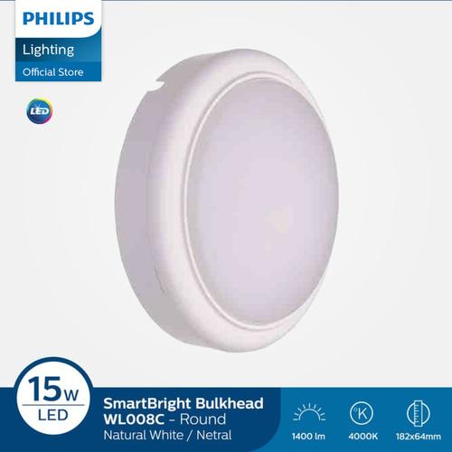 Jual Philips Bulkhead WL008C LED10 15W Netral lampu kapal outdoor ...