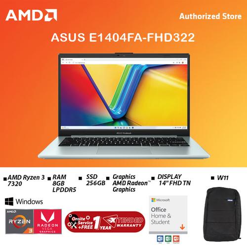Promo ASUS VIVOBOOK GO 14 E1404FA-FHD322 14" R3-7320 8GB 256GB SSD W11 ...
