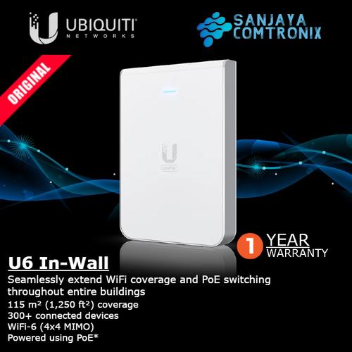 Jual UBIQUITI U6-IW Wall-mounted WiFi 6 access point UniFi6 In-Wall - Jakarta Pusat - SANJAYA ...
