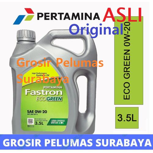 Jual ORIGINAL Oli Pertamina Fastron ECO GREEN 0w20 0w-20 0w/20 galon ...
