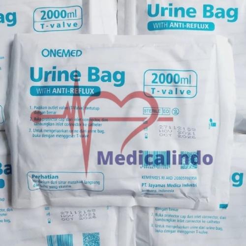 Jual Kantong Urine Bag Urobag 2000 ml OneMed t-valve 2L - Jakarta Barat ...