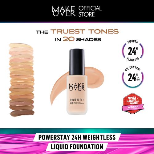 Promo MAKE OVER Powerstay 24H Weightless Liquid Foundation - High ...