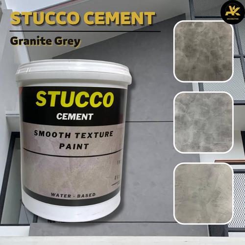 Jual Cat Stucco Cement Concrete Theme 1kg- Granite Grey - Kab. Bekasi ...