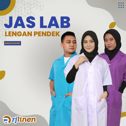 Promo Jas Laboratorium/Jas Lab Praktek/Jas Lab Lengan Pendek (Unisex ...