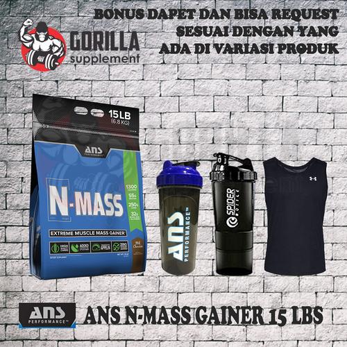 Jual ANS NMASS / N-MASS 15LBS GAINER bulking suplemen fitness - Vanilla ...