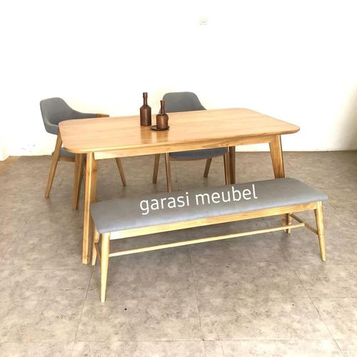 Jual meja makan modern mewah kayu jati, set meja makan model terbaru ...