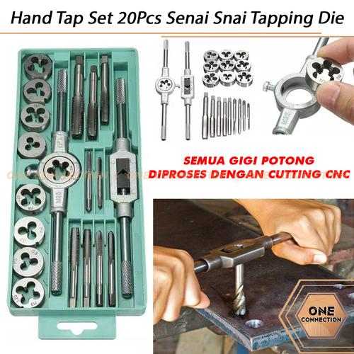 Jual Hand Tap Set 20Pcs Senai Snai Tapping Die Alat Pembuat Drat Luar Dalam - Jakarta Pusat ...
