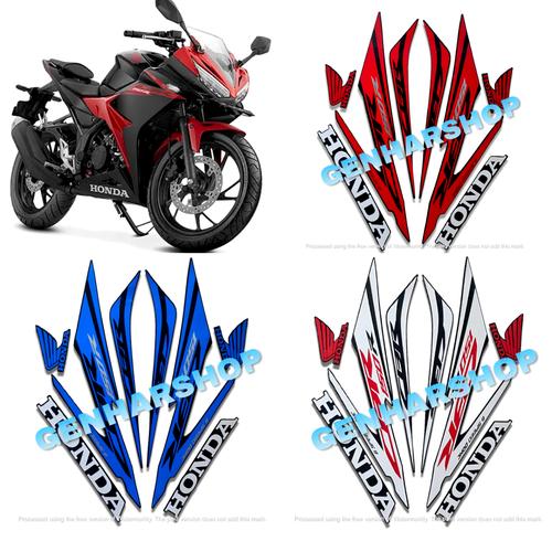 Jual STIKER STRIPING LIS LES BODY MOTOR HONDA CBR 150R 2017 STANDAR FUL ...