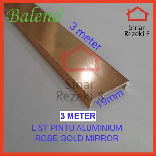 Promo List Pintu ROSE GOLD MIRROR / Lis Profil Aluminium Edging Lemari ...