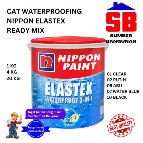 Jual CAT WATERPROOFING ELASTEX NIPPON PAINT PELAPIS ANTI BOCOR 1KG GLN ...