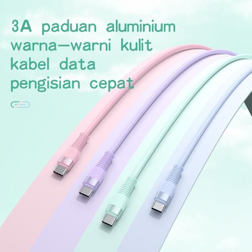 Promo KIVEE BASIKE Kabel Data Cable USB to USB Type C 3A Fast Charge QC ...