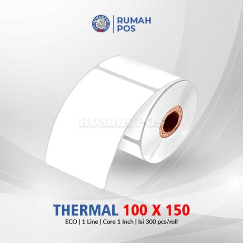 Jual Sticker Resi Thermal ECO 100mm X 150mm Label Barcode isi 250pcs ...
