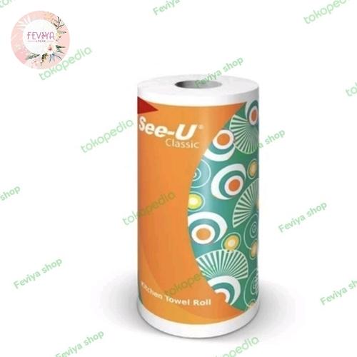 Jual Tissue SEE-U Kitchen Towel roll tisu dapur Classic 1ply 130 sheets ...
