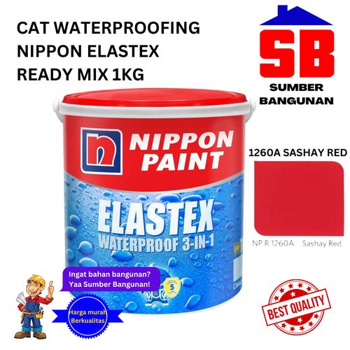Jual CAT WATERPROOFING ELASTEX NIPPON PAINT SASHAY RED MERAH - Kab ...