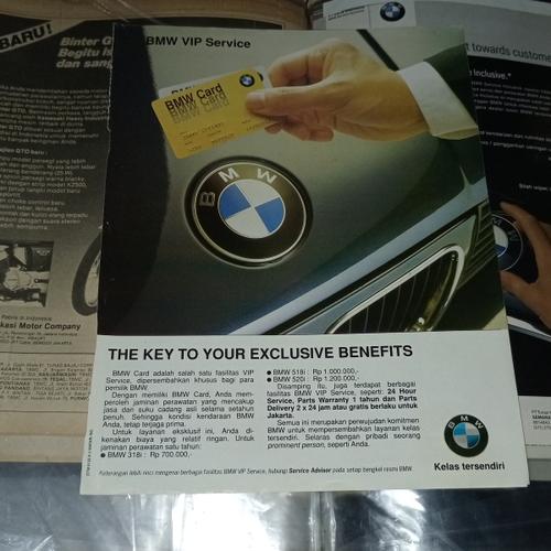 Jual Iklan Cetak Jadul BMW Card VIP service - Kota Bandung - Kawan ...