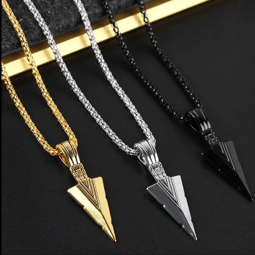 Promo Kalung Titanium Rantai Pria Liontin Kunai Anak Panah Naruto Ori ...