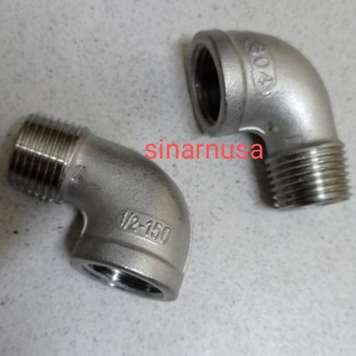 Jual Elbow Drat Luar Dalam SS 304 Street Elbow 1/2 " inchi - Jakarta Barat - sinarnusa | Tokopedia