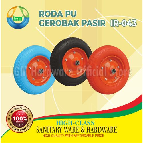 Jual RODA PU GEROBAK PASIR BAN MATI IGM IR-043 - 350-8 (Jumbo) - Kota ...