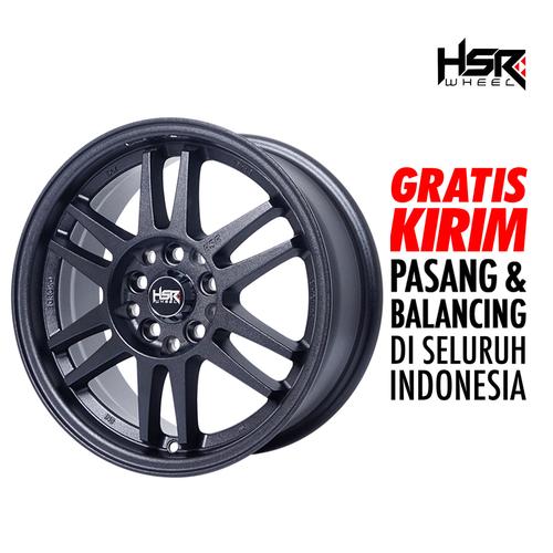 Jual Velg Mobil R15 HSR BOROKO BLY01 H10X100-114,3 ET42 SANDY BLACK ...
