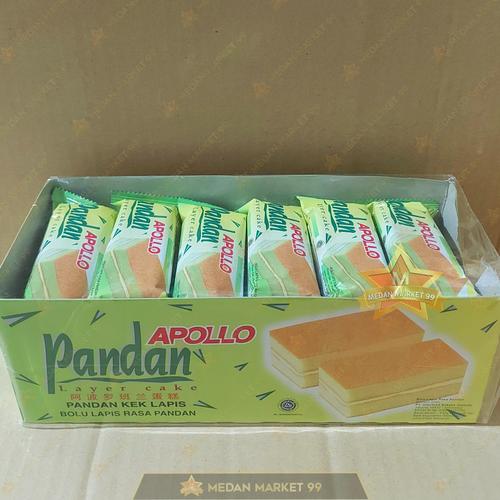 Jual APOLLO MALAYSIA LAYER CAKE BOLU LAPIS RASA PANDAN/ BOLU PANDAN ...