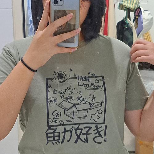 Jual Kaos Custom Kucing Jepang lucu kaos couple kaos sablon keren ...